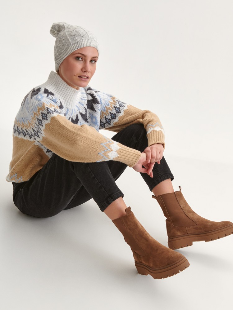 Czapka jasnoszara - SCZ0555GB - TOP SECRET - Odzieżowy sklep ...